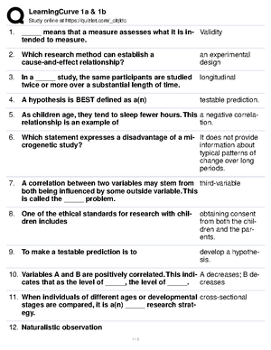 Learning Curve 3a 3b - Child Psychology - Study online at quizlet ...