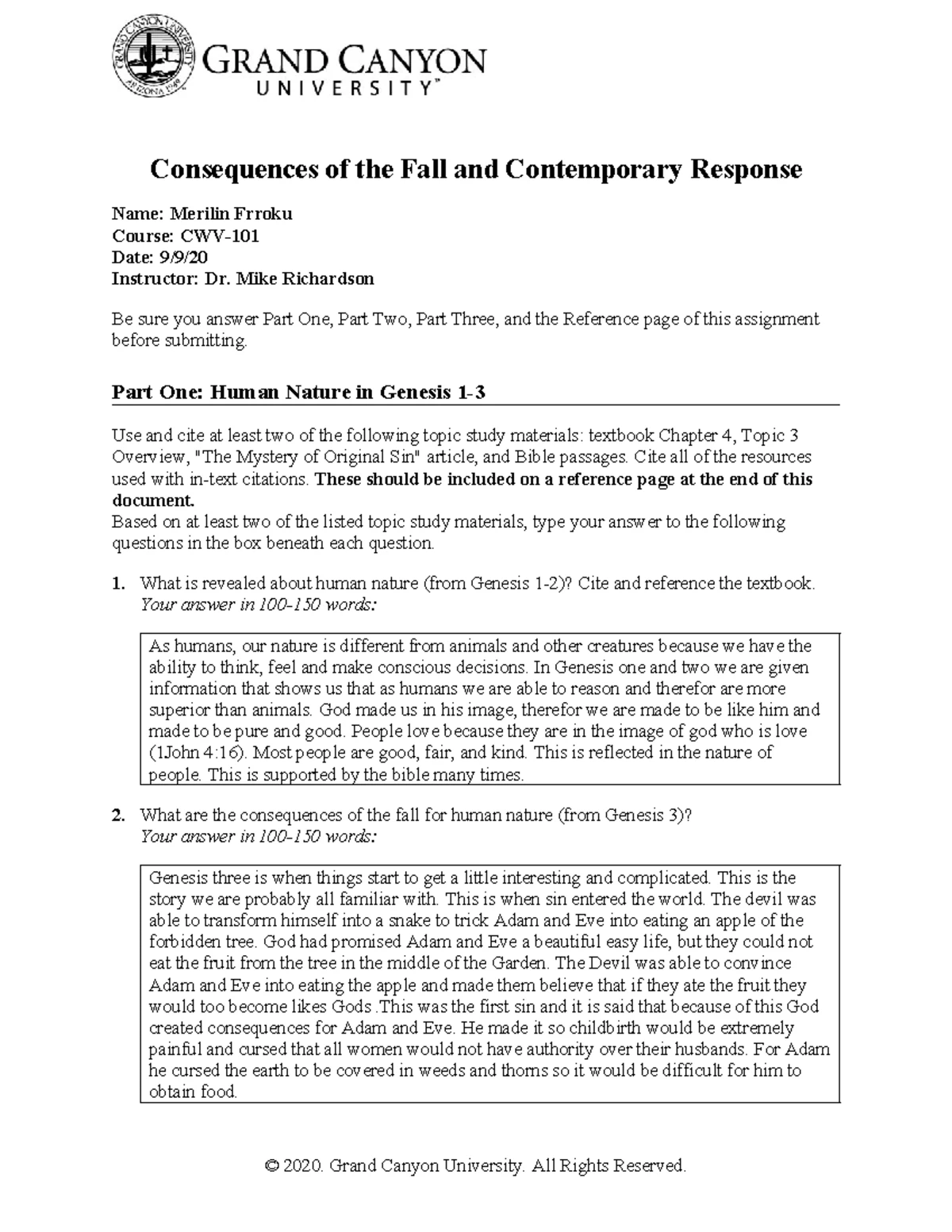 CWV-101 Topic 3 Quiz Answers and Explanations - Studocu