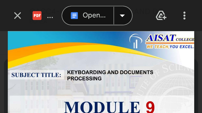 KEYBOARDING AND DOCUMENT PROCESSING BO1EA: TABLES MODULES 1-10 - Studocu