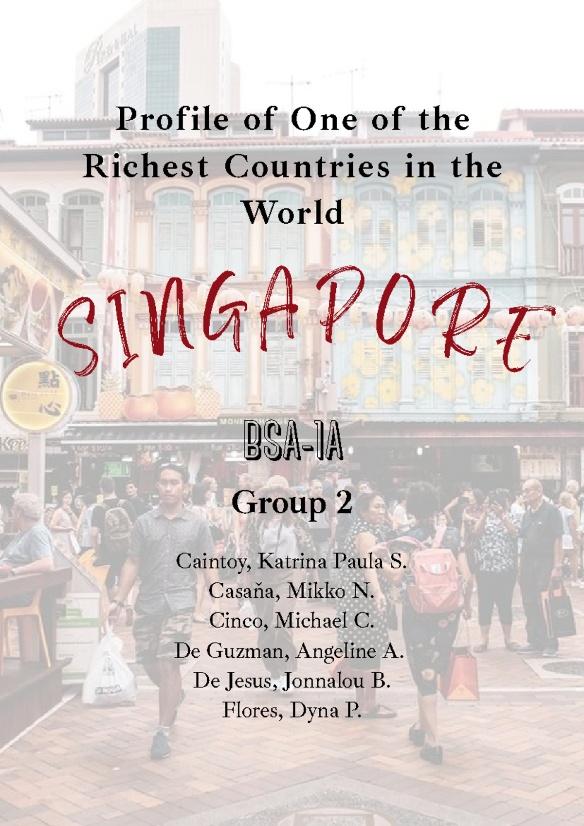 Profile of Singapore: Geography, Economy, Culture & Current Events (GEO ...