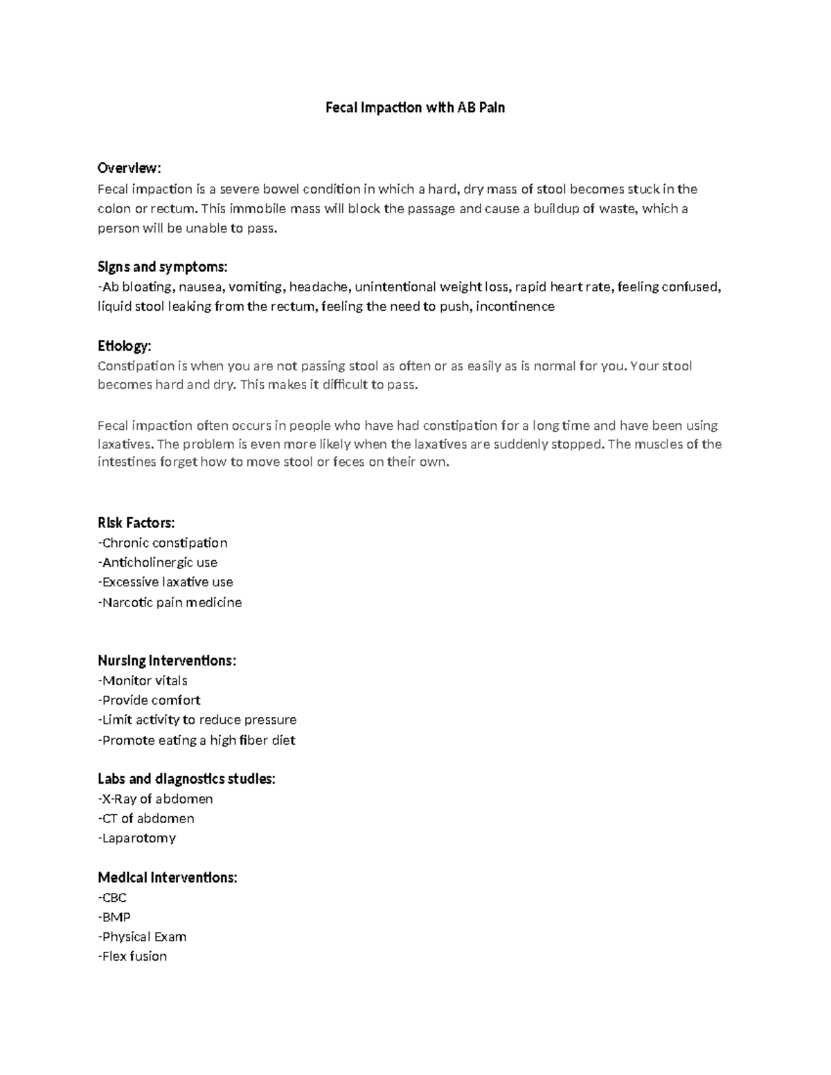 Fecal Impaction & Abdominal Pain Overview: Causes, Symptoms, & Care ...