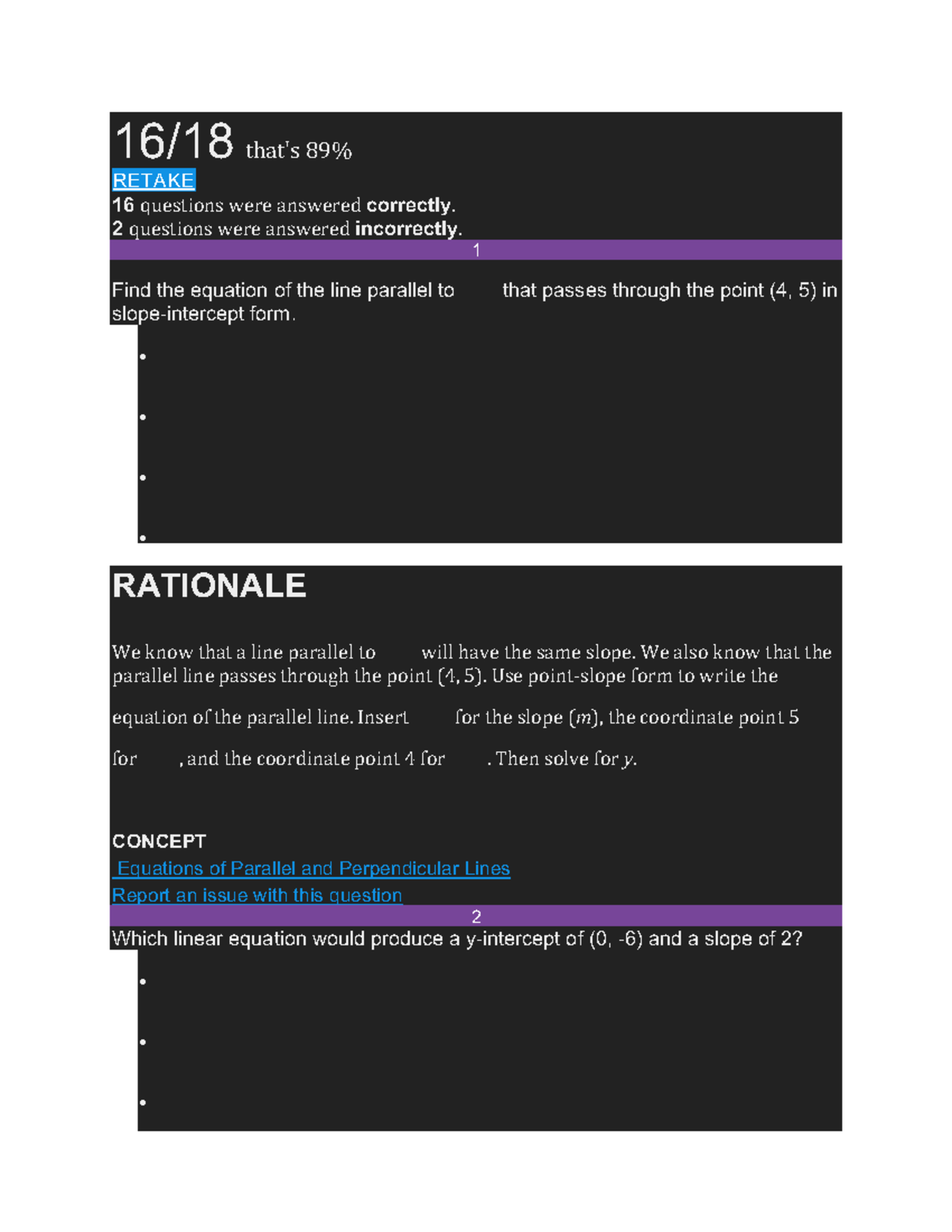 Intro to College Math Milestone 2: Linear Equations & Graphing Concepts ...