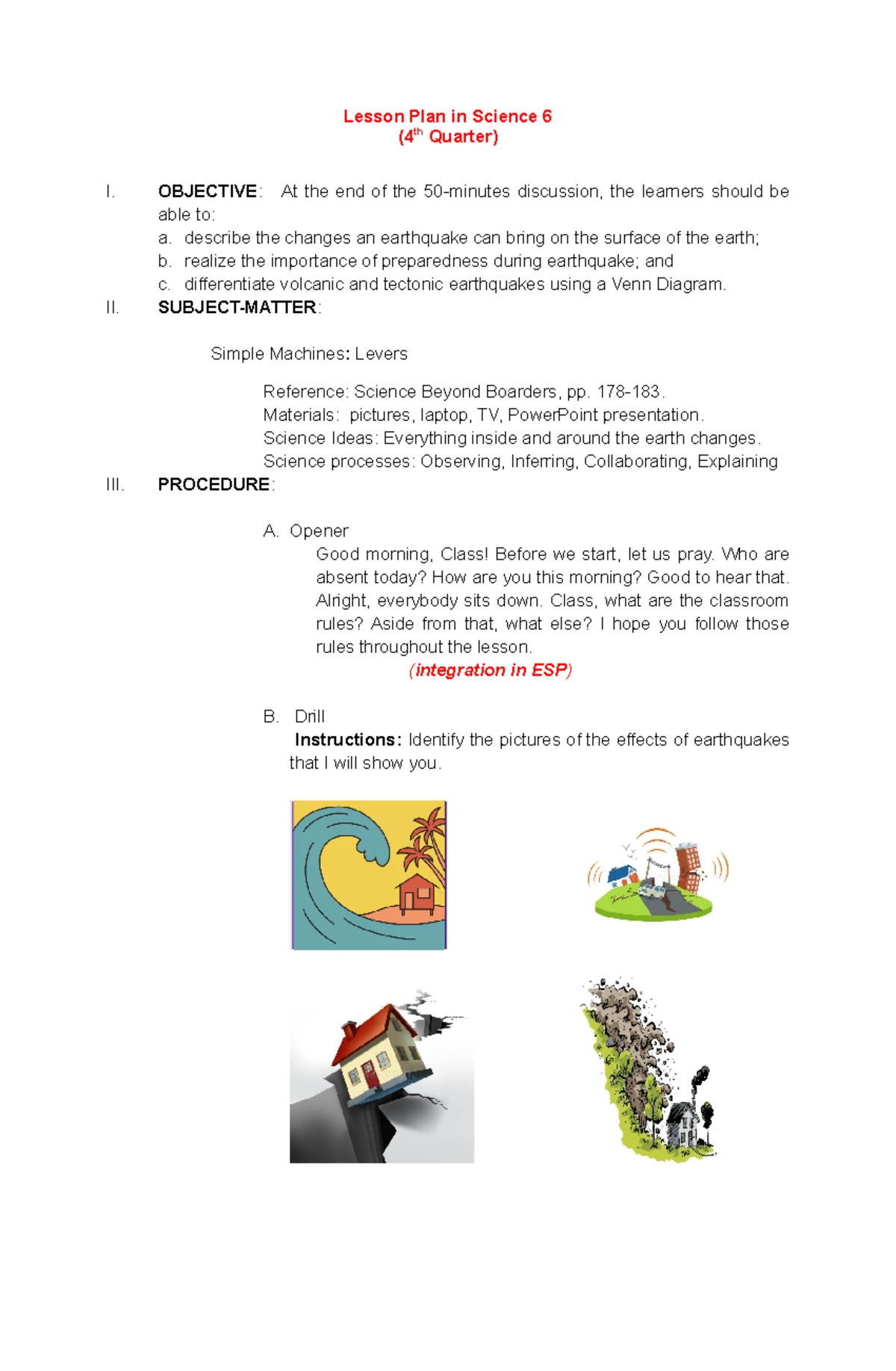 Climate and Life - Grade 6 Science Lesson Plan (BEED Program) - Studocu