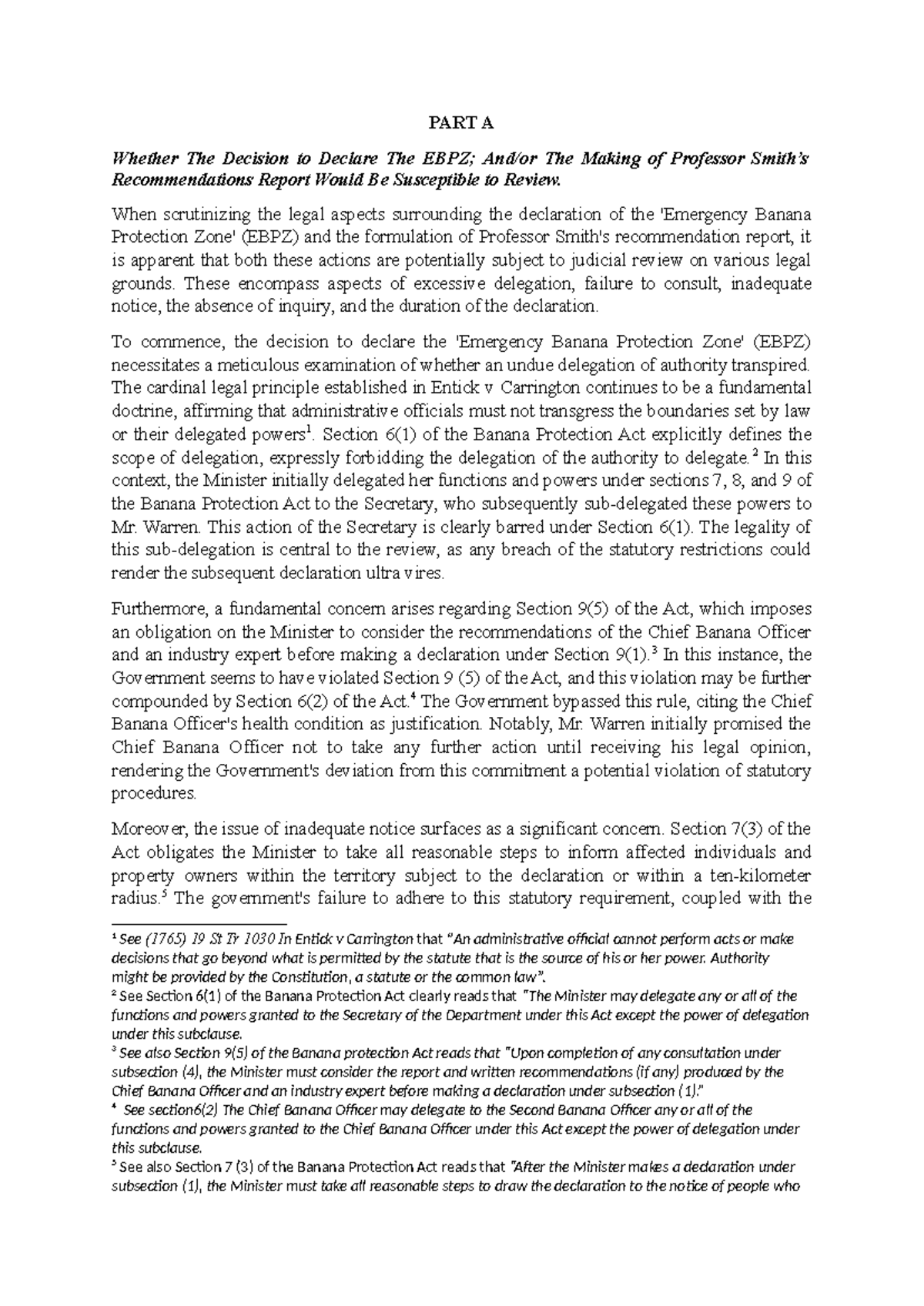 CASE Study - Legal Review of the Emergency Banana Protection Zone (EBPZ ...