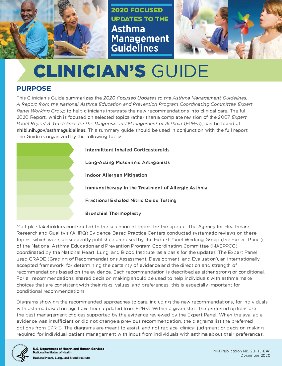 2020 Focused Updates to Asthma Management Guidelines (N/A) - Studocu