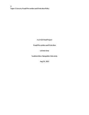 ACC 421 Midterm - ACC 421 Midterm 1. Explain in your own words how SOX ...