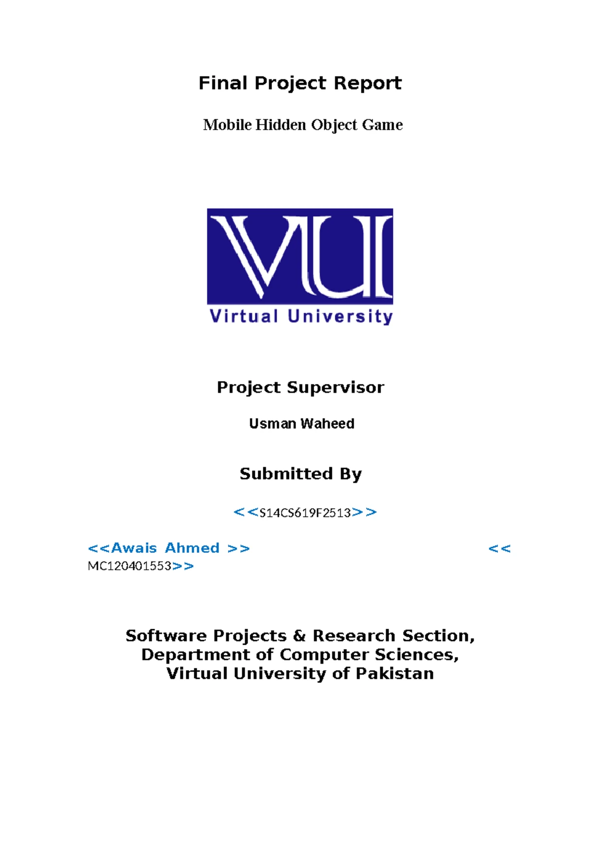 Hospital Management System (HMS) SRS/SDD Final Year Project Report - Studocu