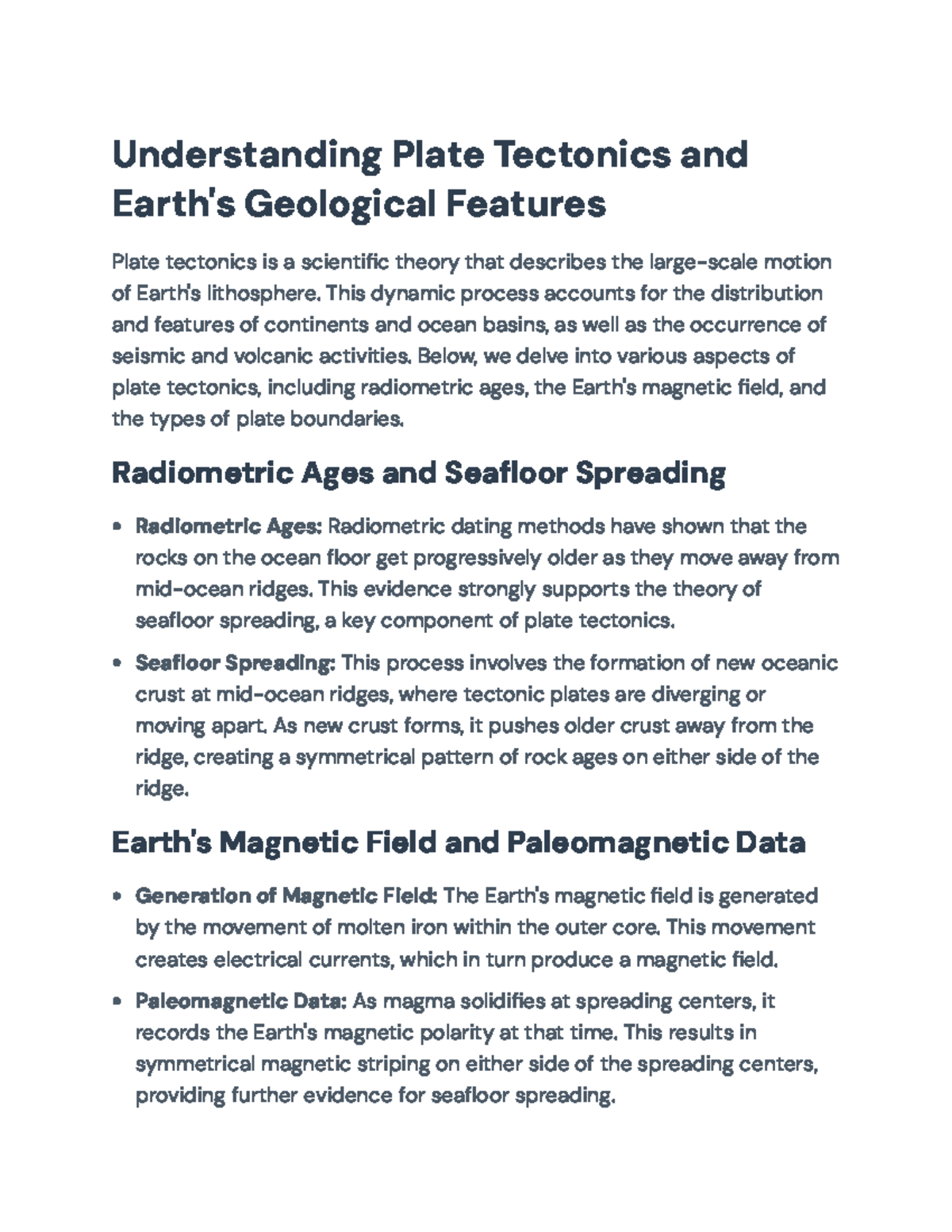 Understanding Plate Tectonics: Theories, Features, and Boundaries ...