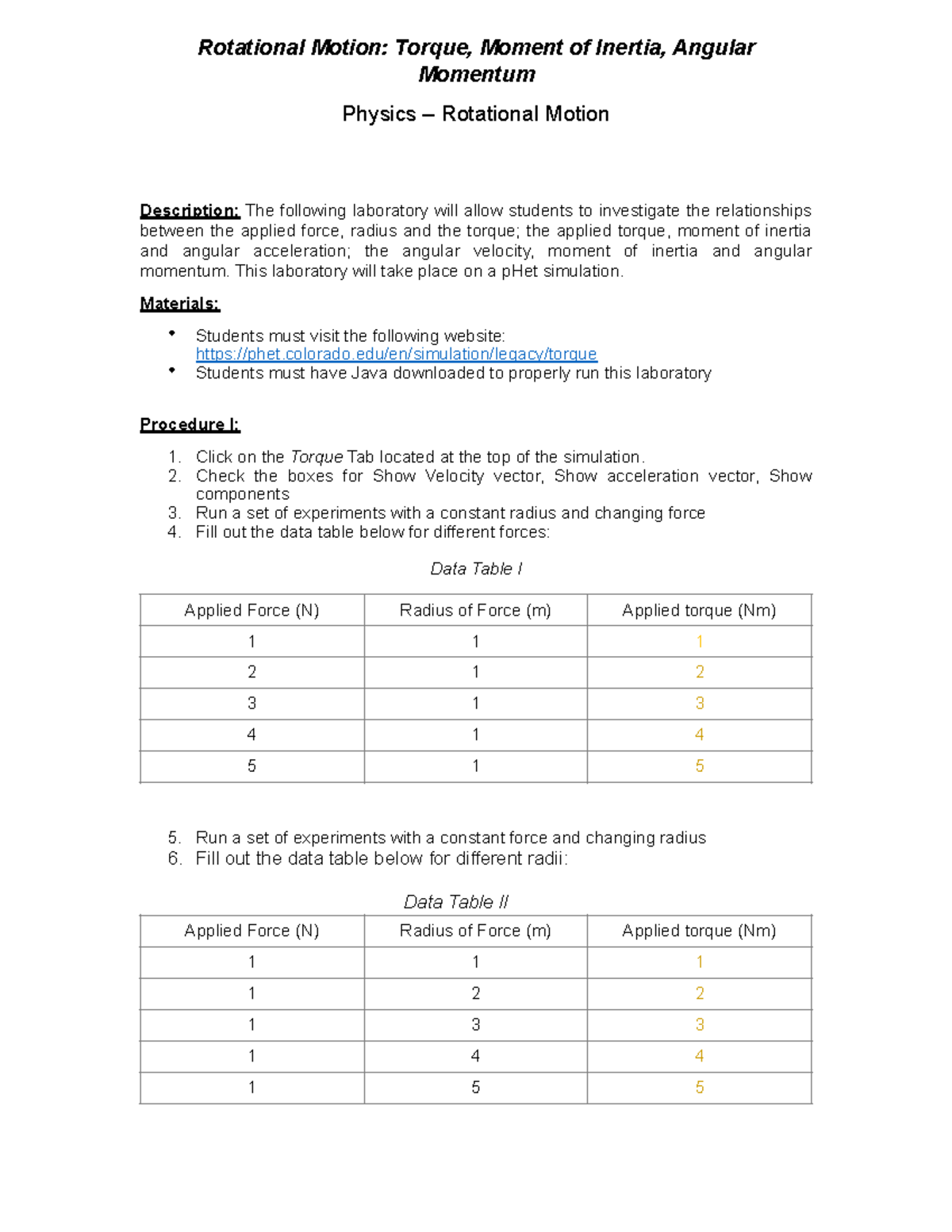 Ap-physc-m rotational-motion-lab-simulation 2018-04-05 - Momentum ...