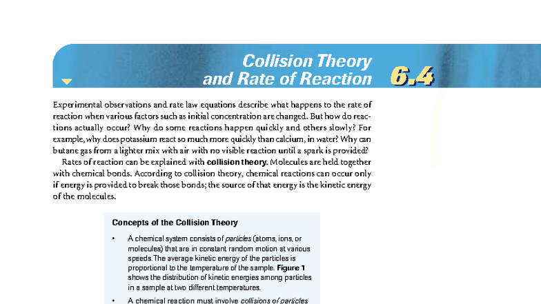 Chem12sec6 - Grade 12 Chemistry: Collision Theory & Rate of Reaction ...