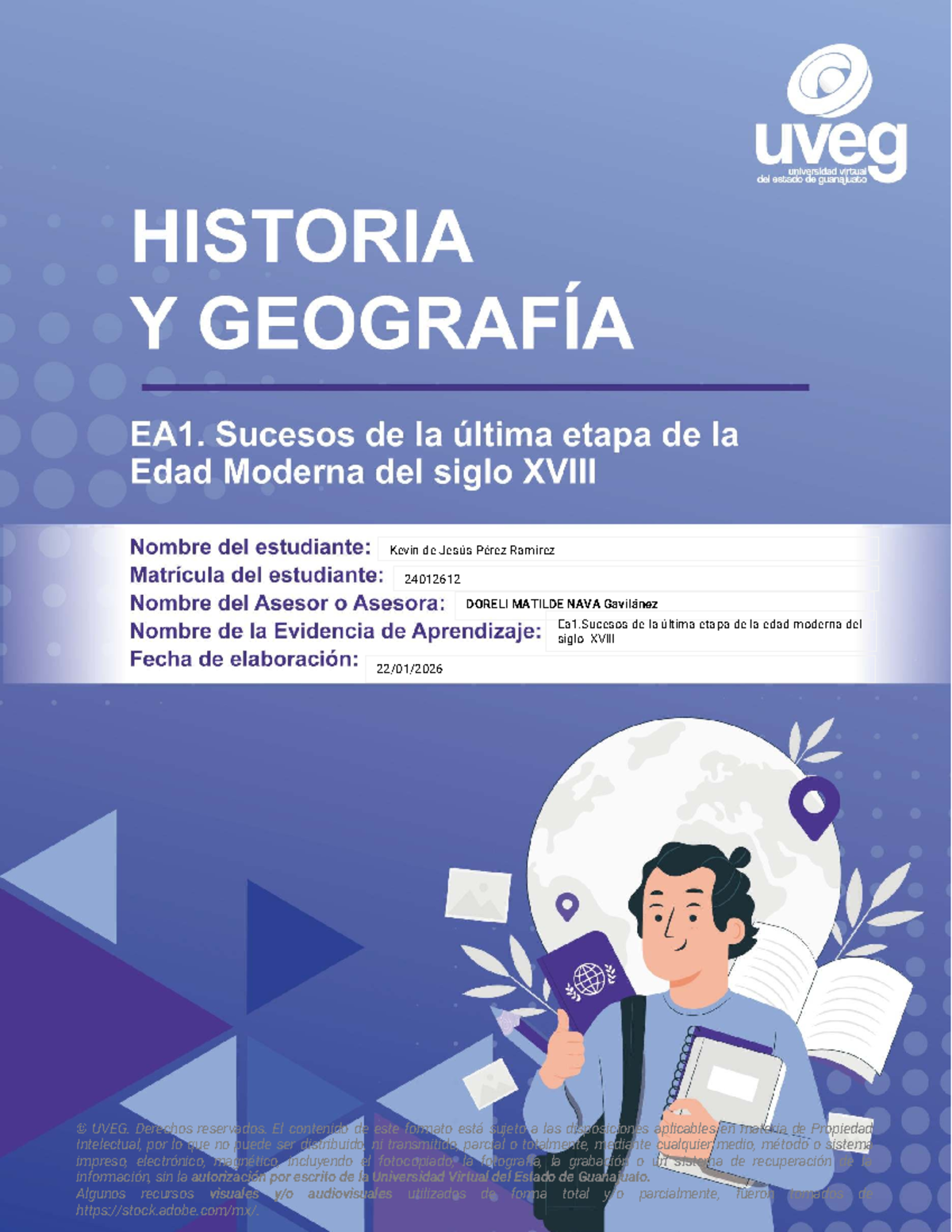 EA1. Sucesos de la Última Etapa de la Edad Moderna - Kevin Pérez - Studocu