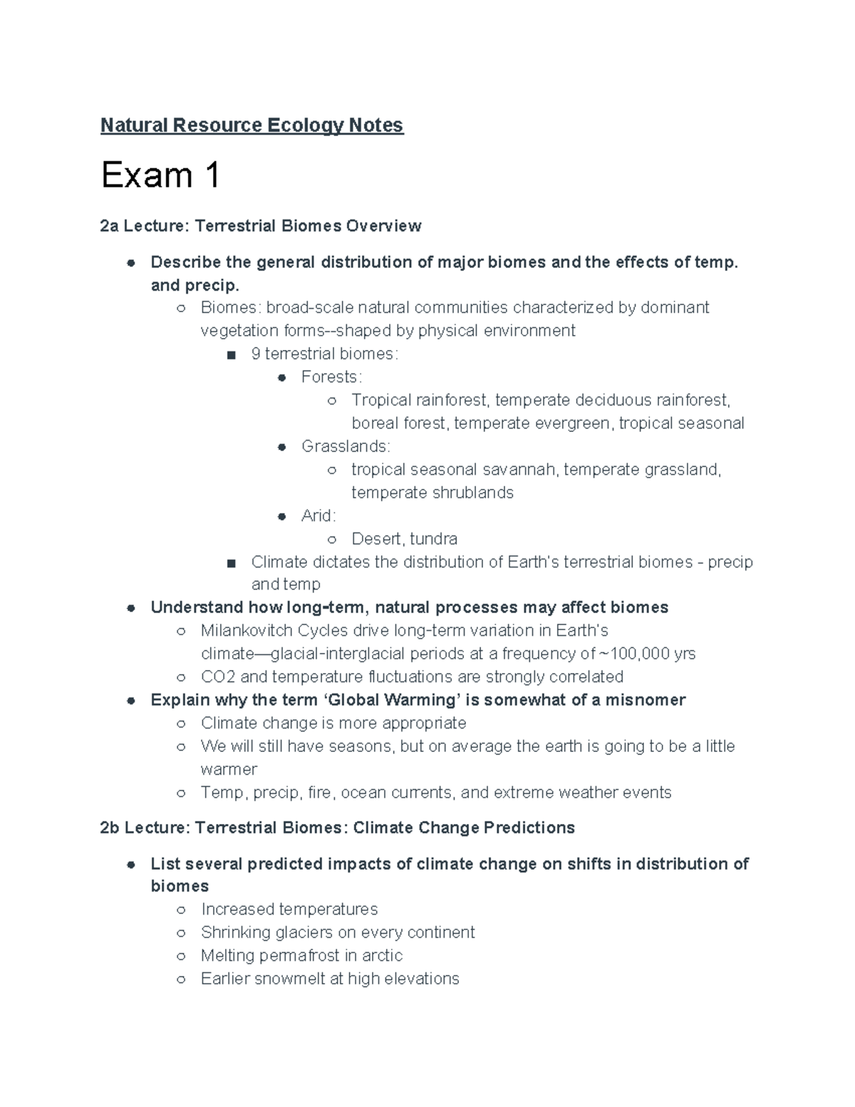 WIS3404 Notes - Natural Resource Ecology Notes Exam 1 2a Lecture ...