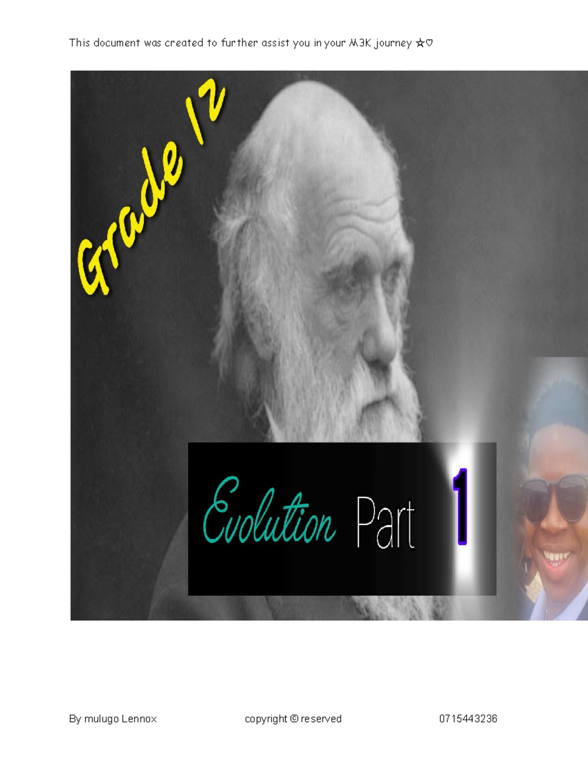 M3K Lecture Notes: Understanding Evolution and Theories - Studocu