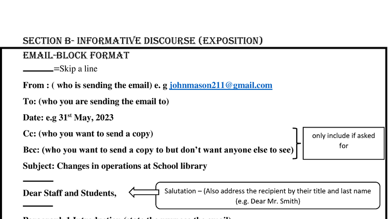 CSEC: English Strategies 1 - Email and Report Writing Guide - Studocu