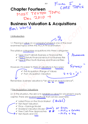 AFM Notes - [P4 Revision Notes] ACCA P 4 : ADVANCED FINANCIAL ...