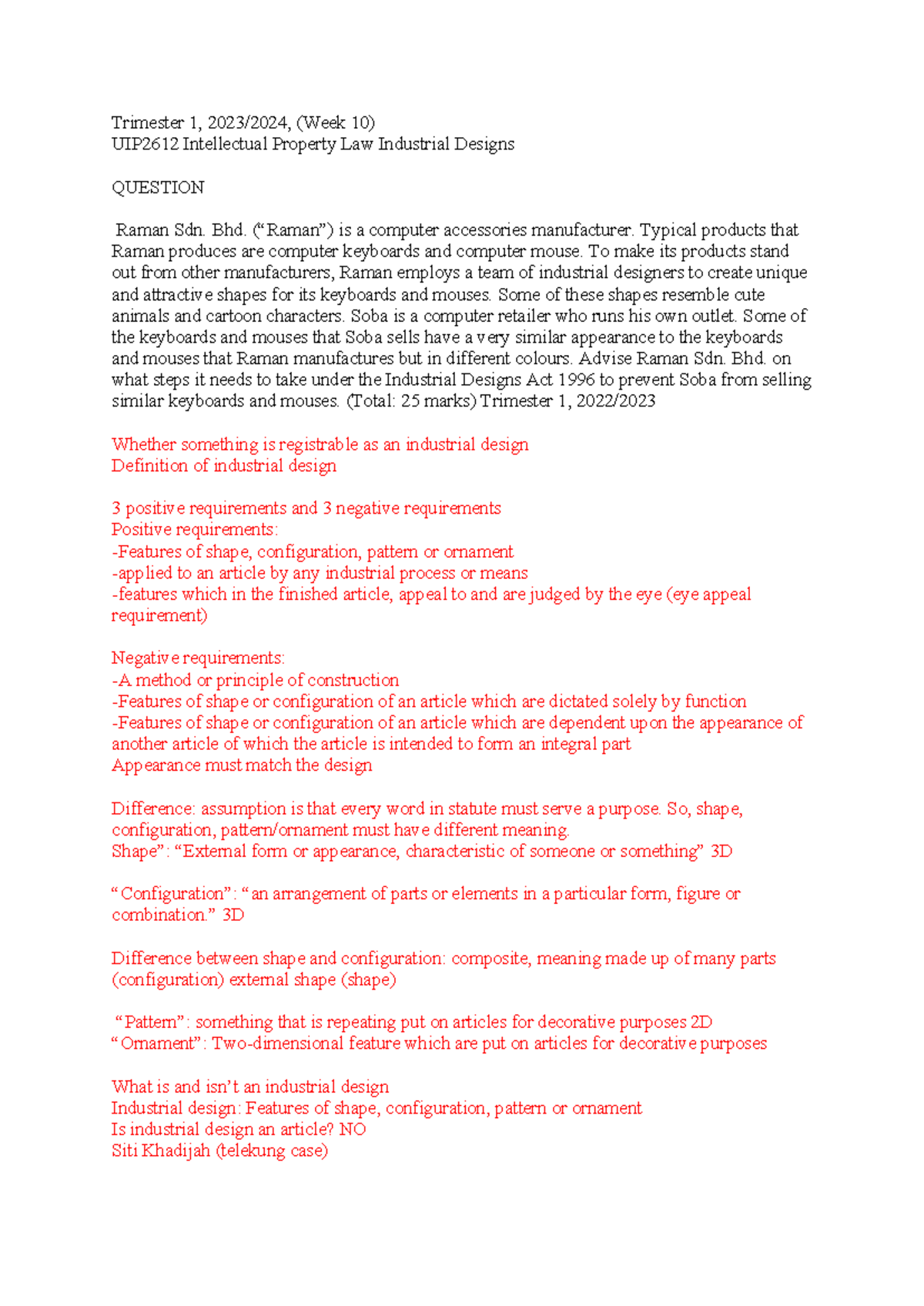 IP WEEK 10 TUTO - read before using - Trimester 1, 2023/2024, (Week 10 ...