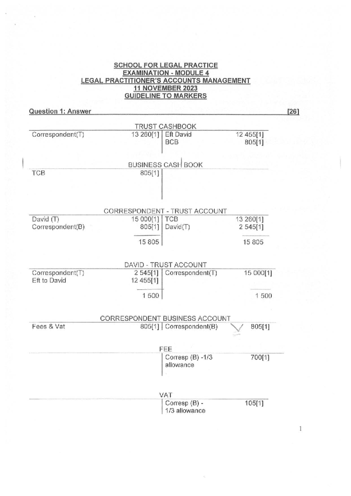 LPAM 11 NOV 2023 - Legal Accounts Management Exam Guidelines - Studocu