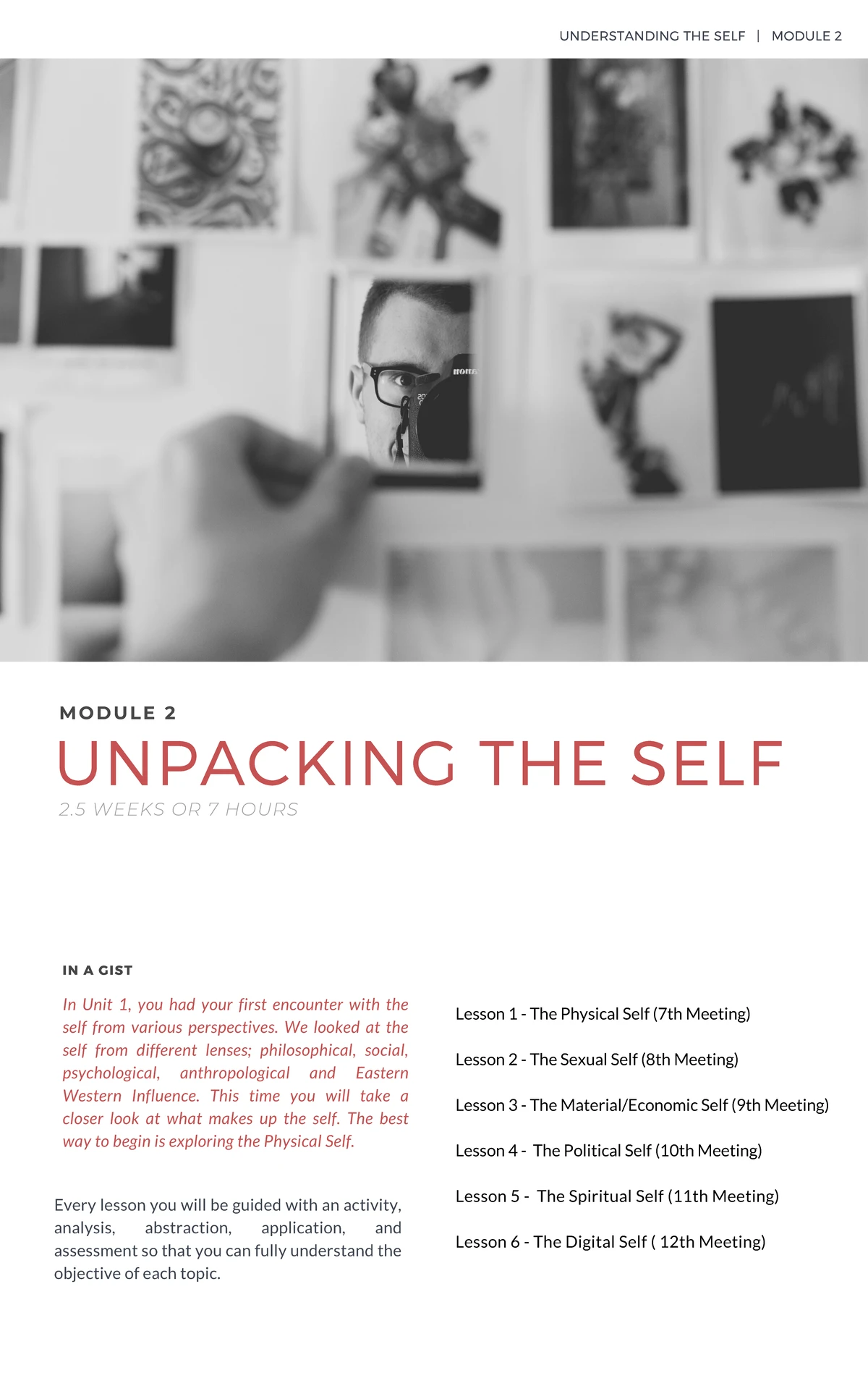 Understanding the Self - Lesson 1 Defining The Self: Personal And Developmental Perspectives On ...