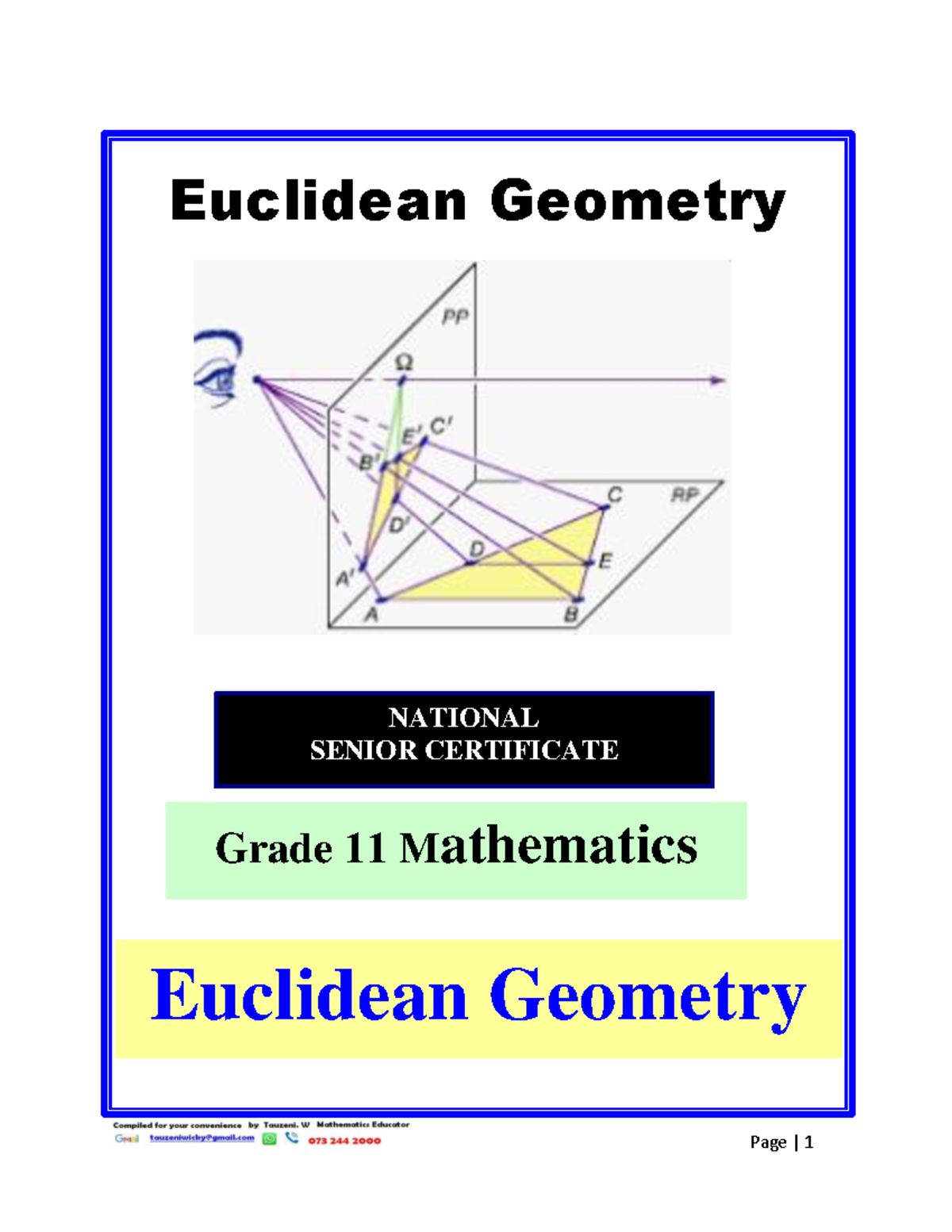 Euclidean Geometry Gr 11: Theorems and Problems Explained - Studocu