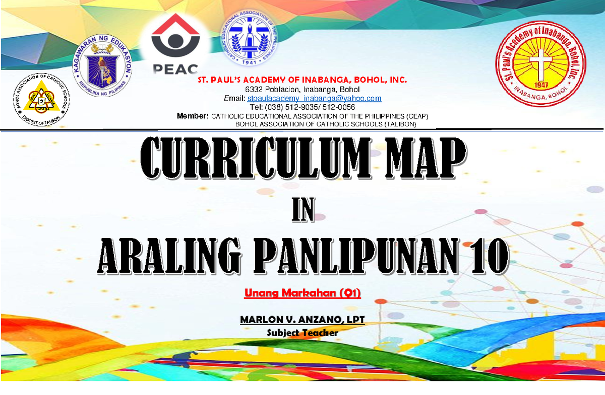 C-MAP (Q1) Araling Panlipunan 10 - ST. PAUL’S ACADEMY OF INABANGA ...