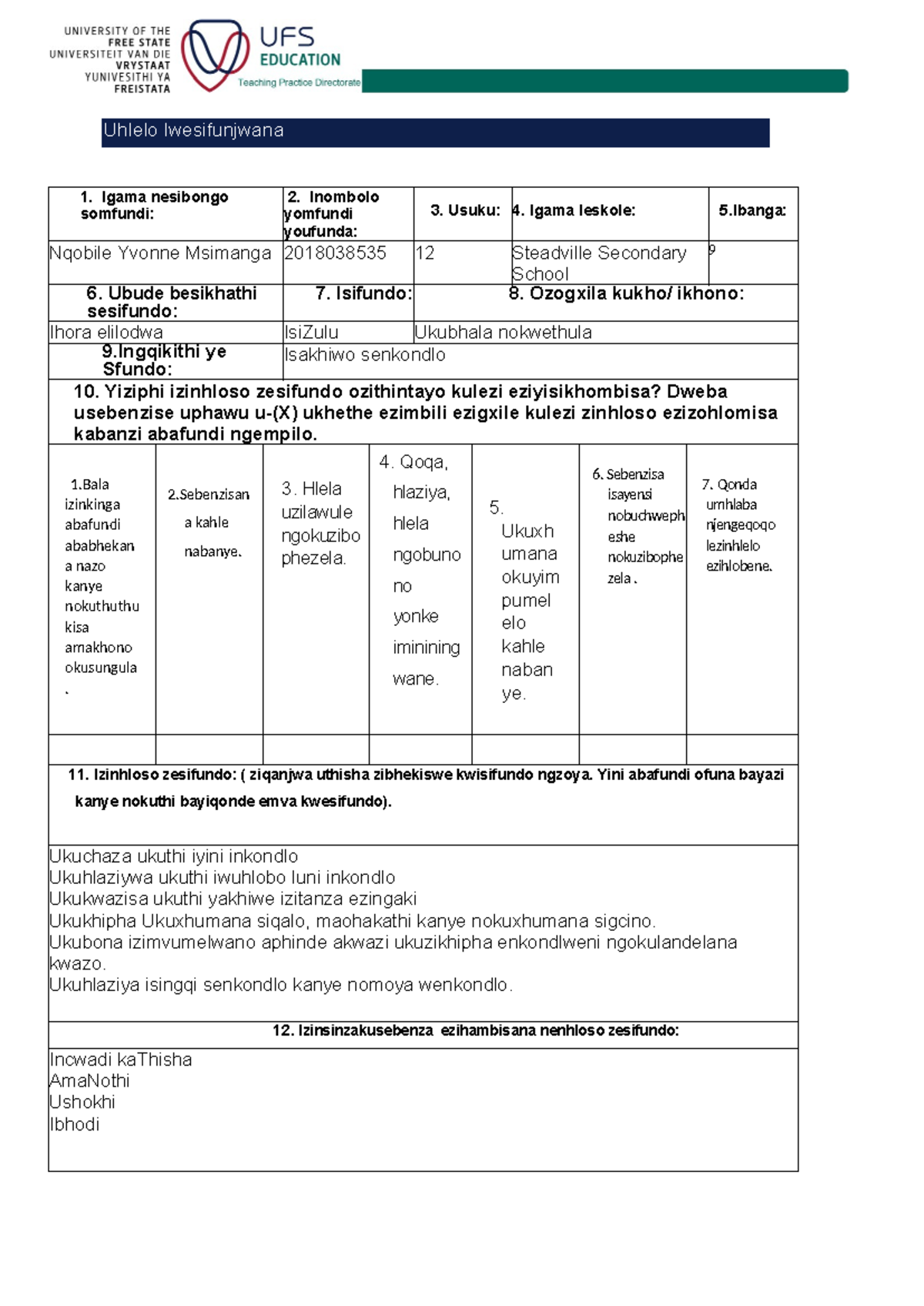 Lesson Notes: PS Inkondlo - Understanding Poetry Structure and Analysis ...