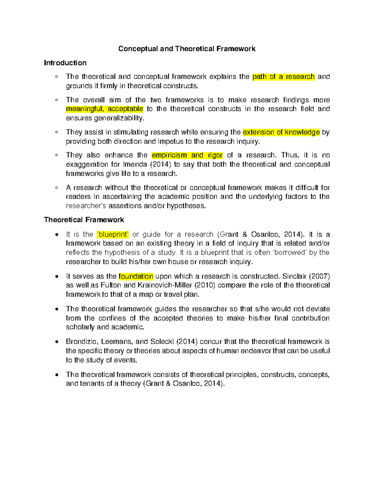 Conceptual and Theoretical Framework - Conceptual and Theoretical Framework Introduction The ...