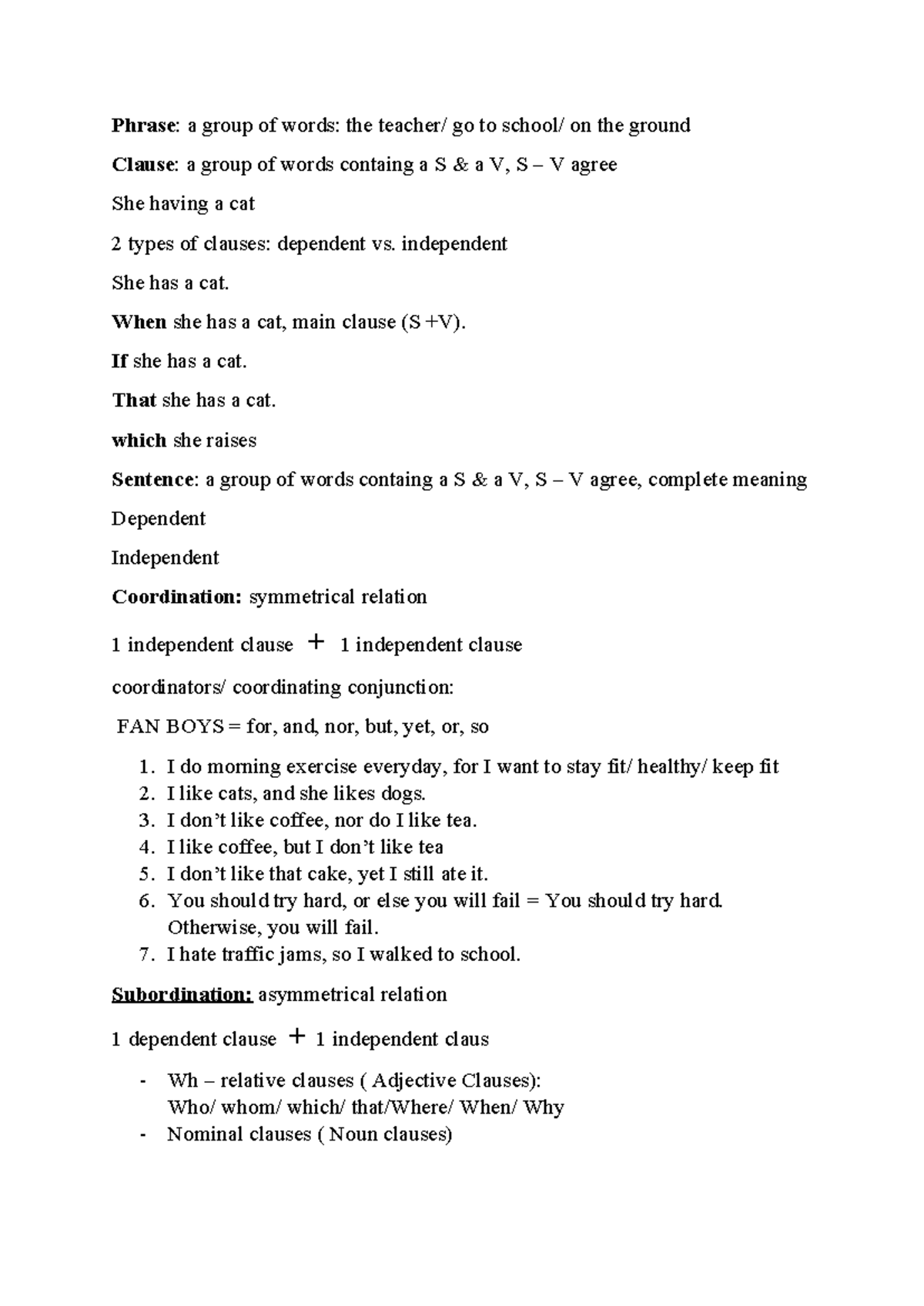 Chapter 11: Understanding Complex Sentences in English Grammar - Studocu