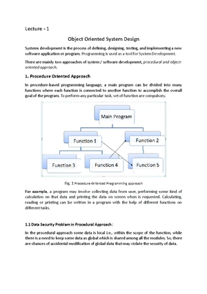 OOPS with Java U1 - Important Notes for 2nd Year Students - Studocu