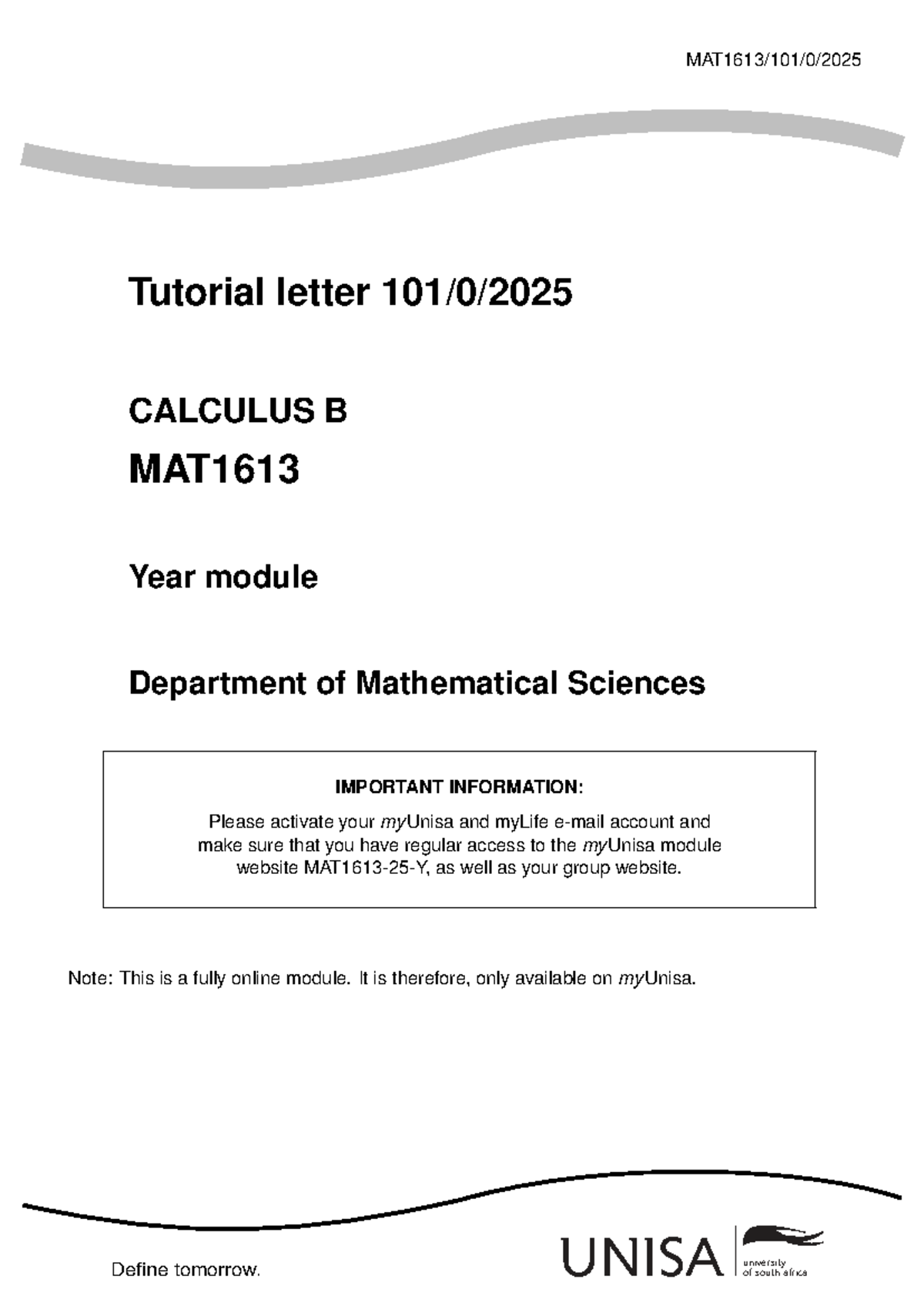 MAT1613 Assignment 01: Related Rates & Optimization Concepts - Studocu