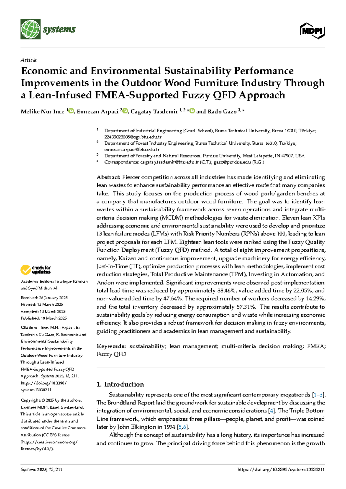 Economic and Environmental Sustainability in Outdoor Wood Furniture: A ...
