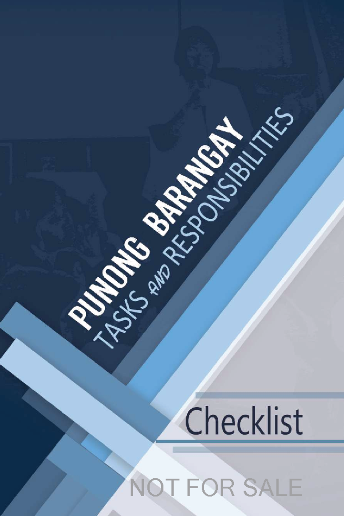 PUNONG BARANGAY TASKS AND RESPONSIBILITIES Checklist Guide - Studocu