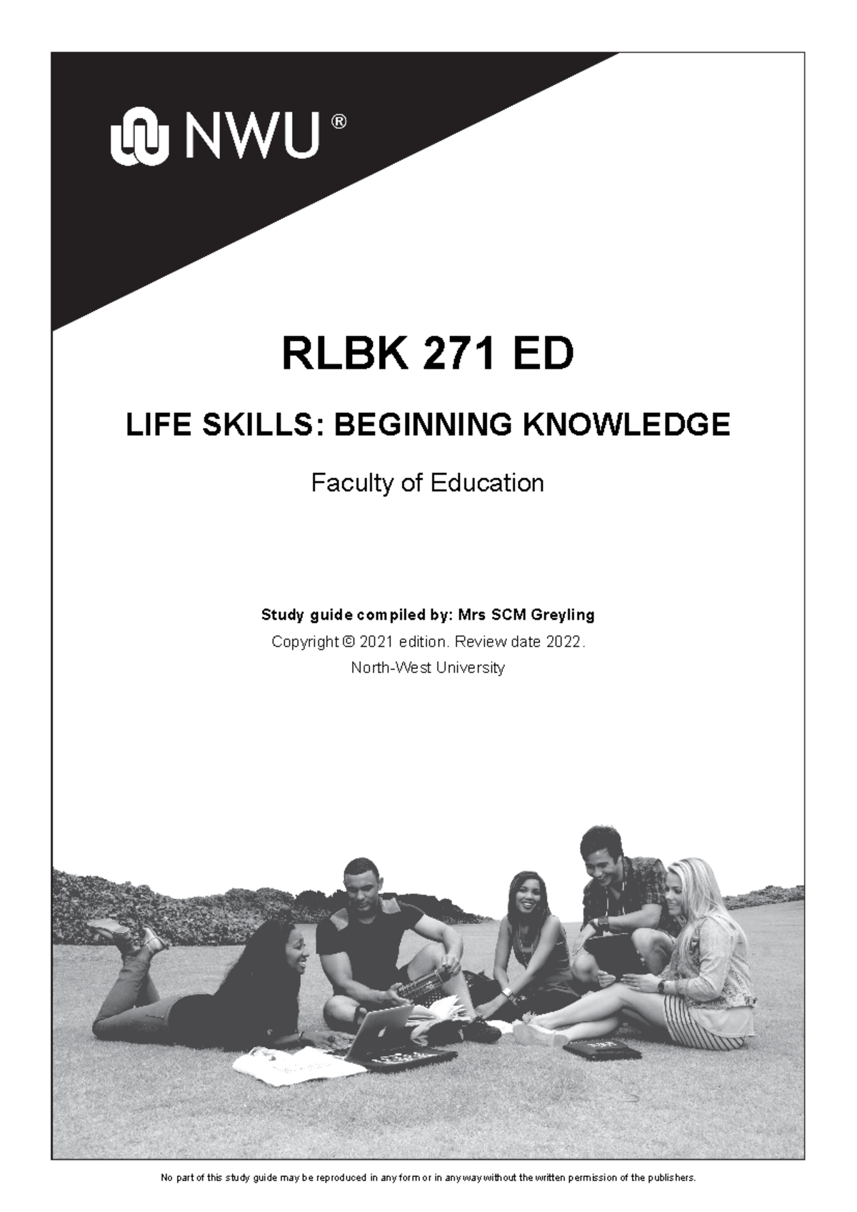 RLBK271 - Life Skills: Beginning Knowledge Study Guide (2023) - Studocu