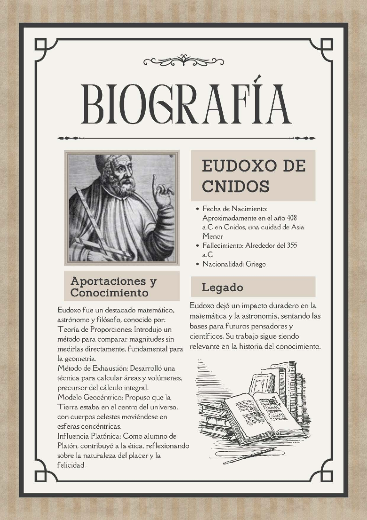 BIOGRA EUDOXO DE CNIDOS: Aportaciones y Legado en Matemáticas y ...