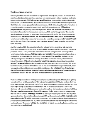 Shape essay - BIO ESSAY The importance of shapes fitting together in ...