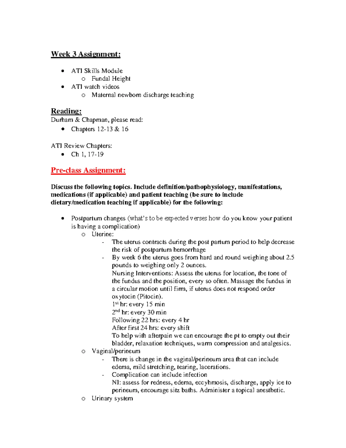 ATI PRENATAL EDUCATION RN CASE STUDY REPORT PT 2 - Studocu