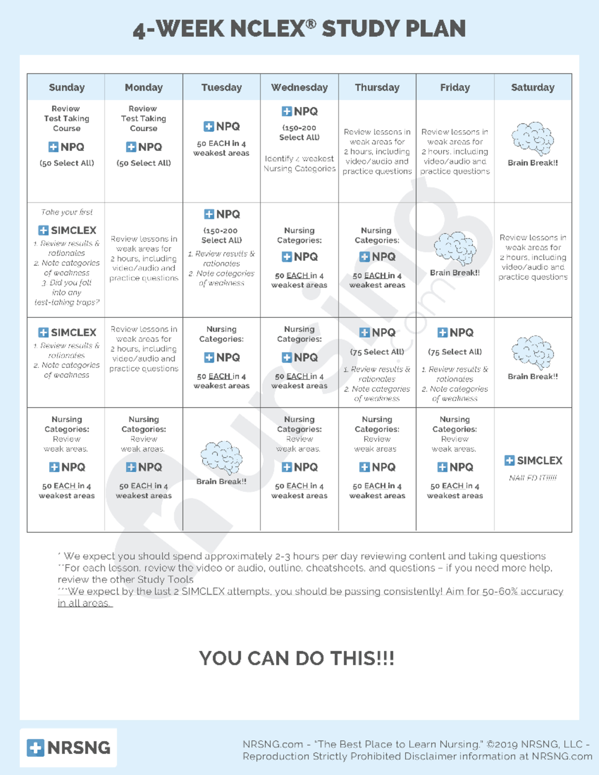 4-Week Study Plan: Strategies for Effective Learning - Studocu