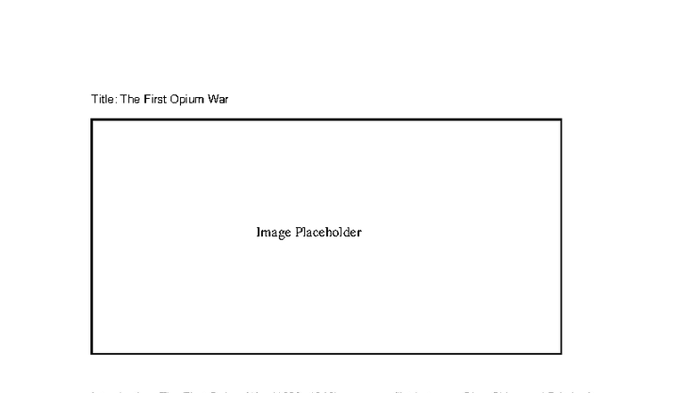 First Opium War (1839-1842) Full Presentation Overview - Studocu