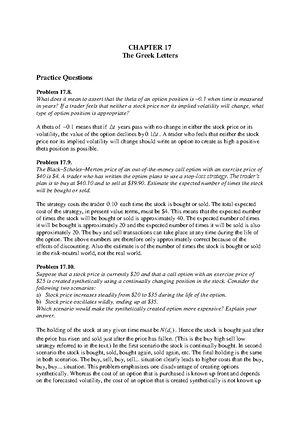 Ch07 Problem Solutions-2 - CHAPTER 7 Swaps Practice Questions Problem 7. A bank enters into an ...