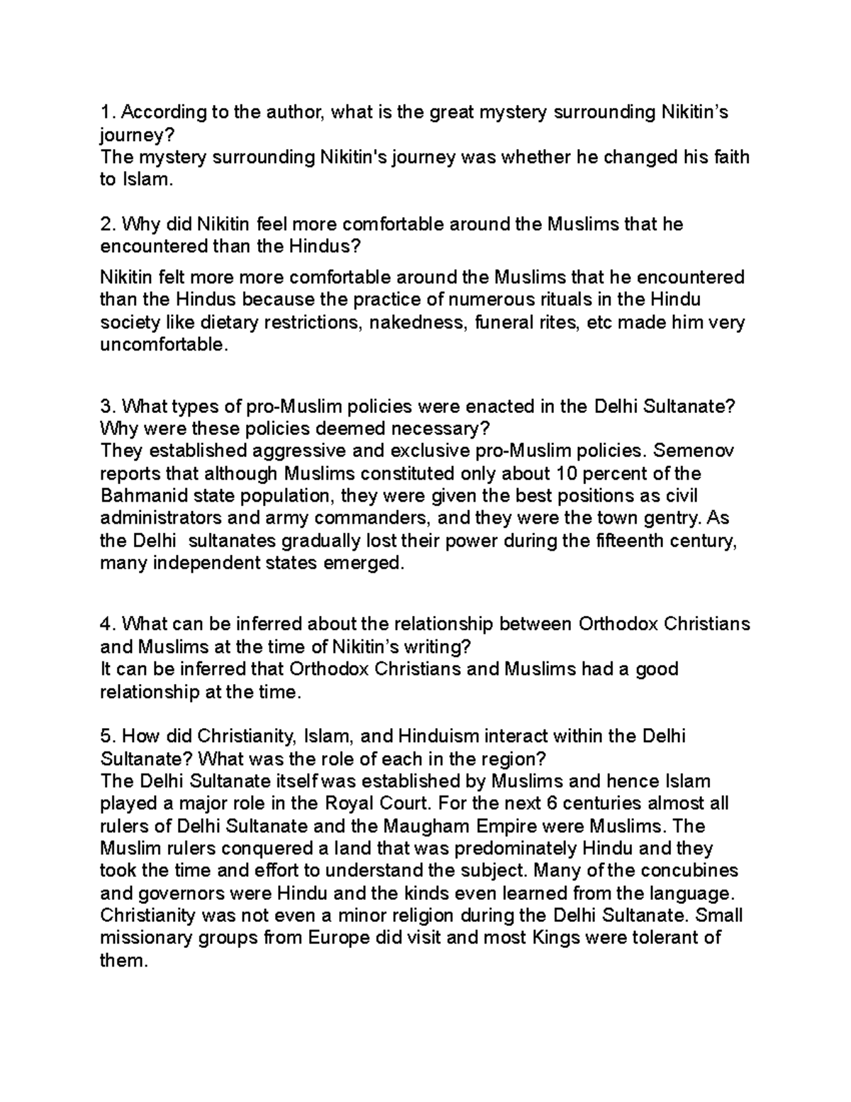 Project An Orthodox Russian in the Delhi Sultanate - According to the ...