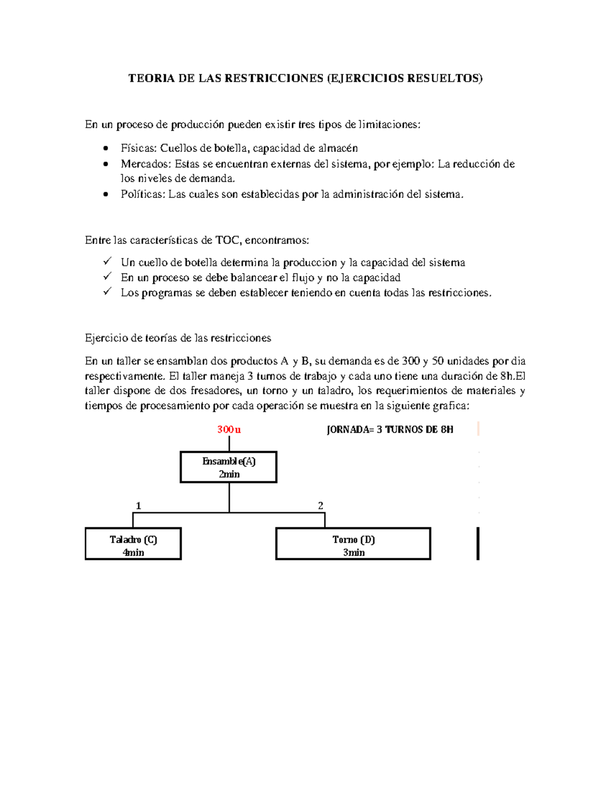 Quiz Guide- Teorias de la restricciones - TEORIA DE LAS RESTRICCIONES ...