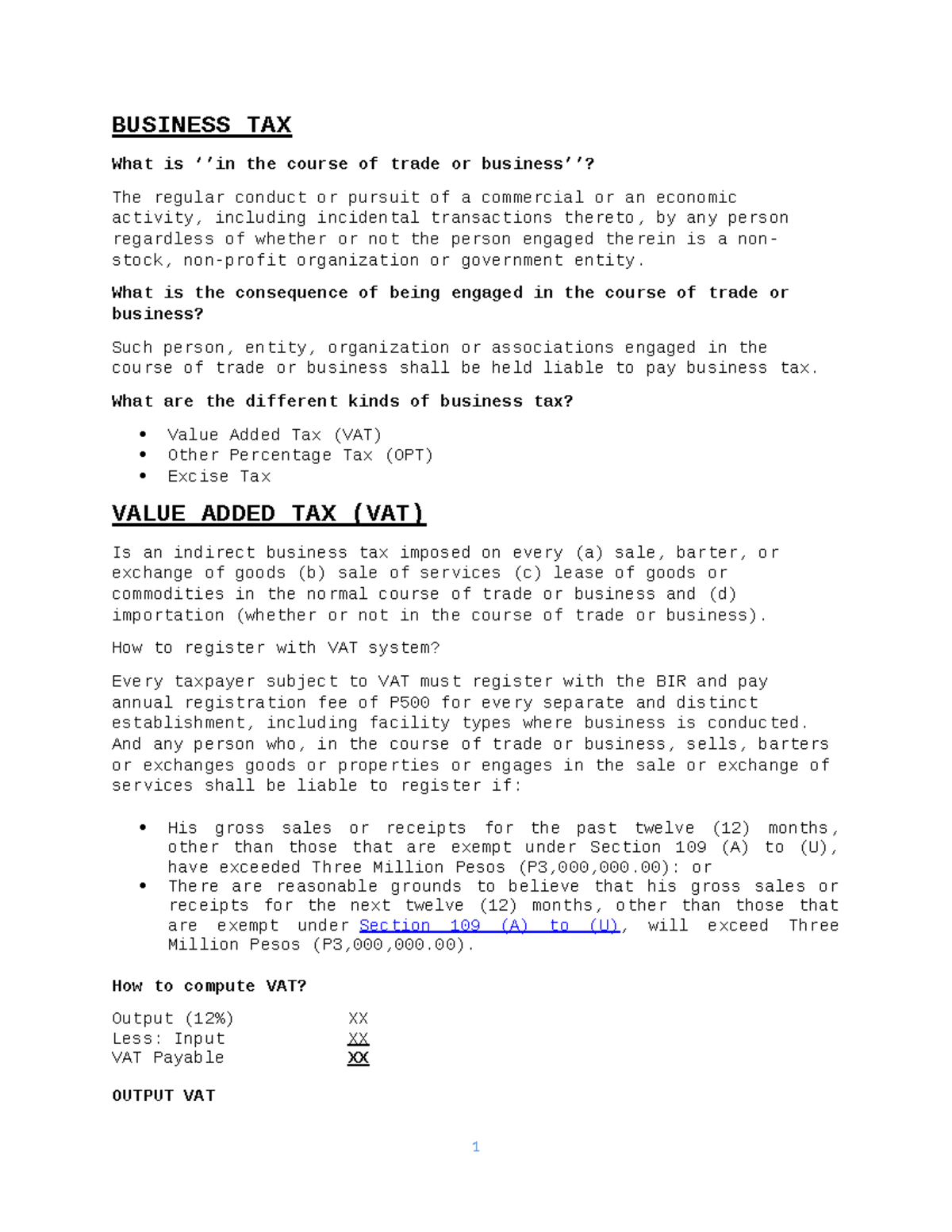 VAT Overview: Essential Guide to Value Added Tax in Business - Studocu