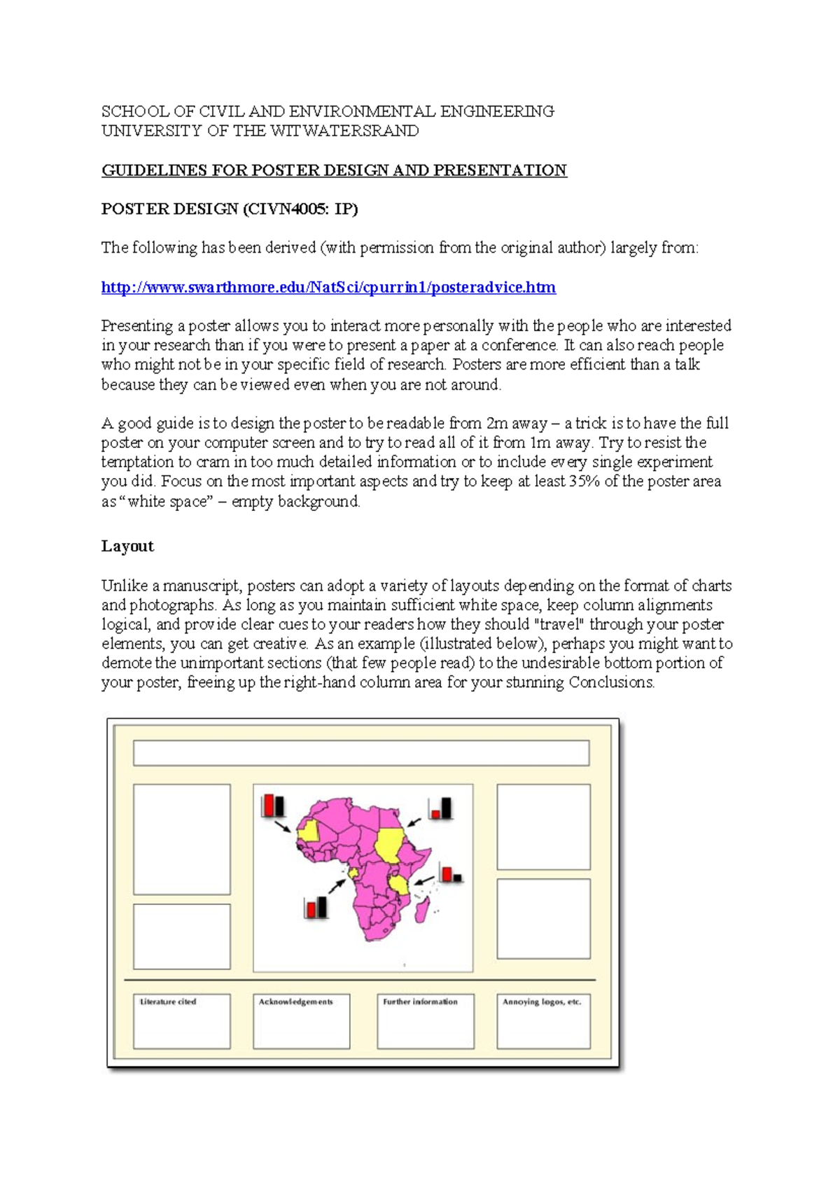 CIVN4005: IP Poster Design & Presentation Guidelines - Studocu