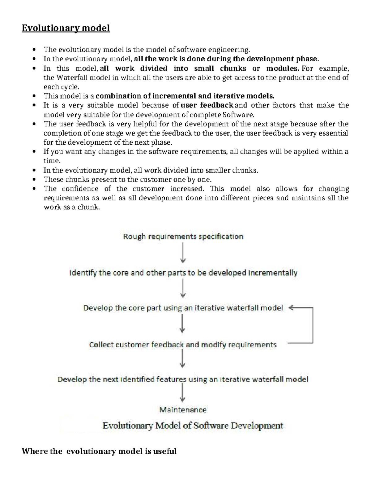 Evolutionary Model in Software Engineering: Overview and Analysis - Studocu