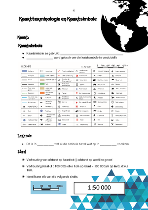 Soorte Kaarte Notas EN Aktiwiteite - Graad 10 Onderwerp Toerisme Termyn ...