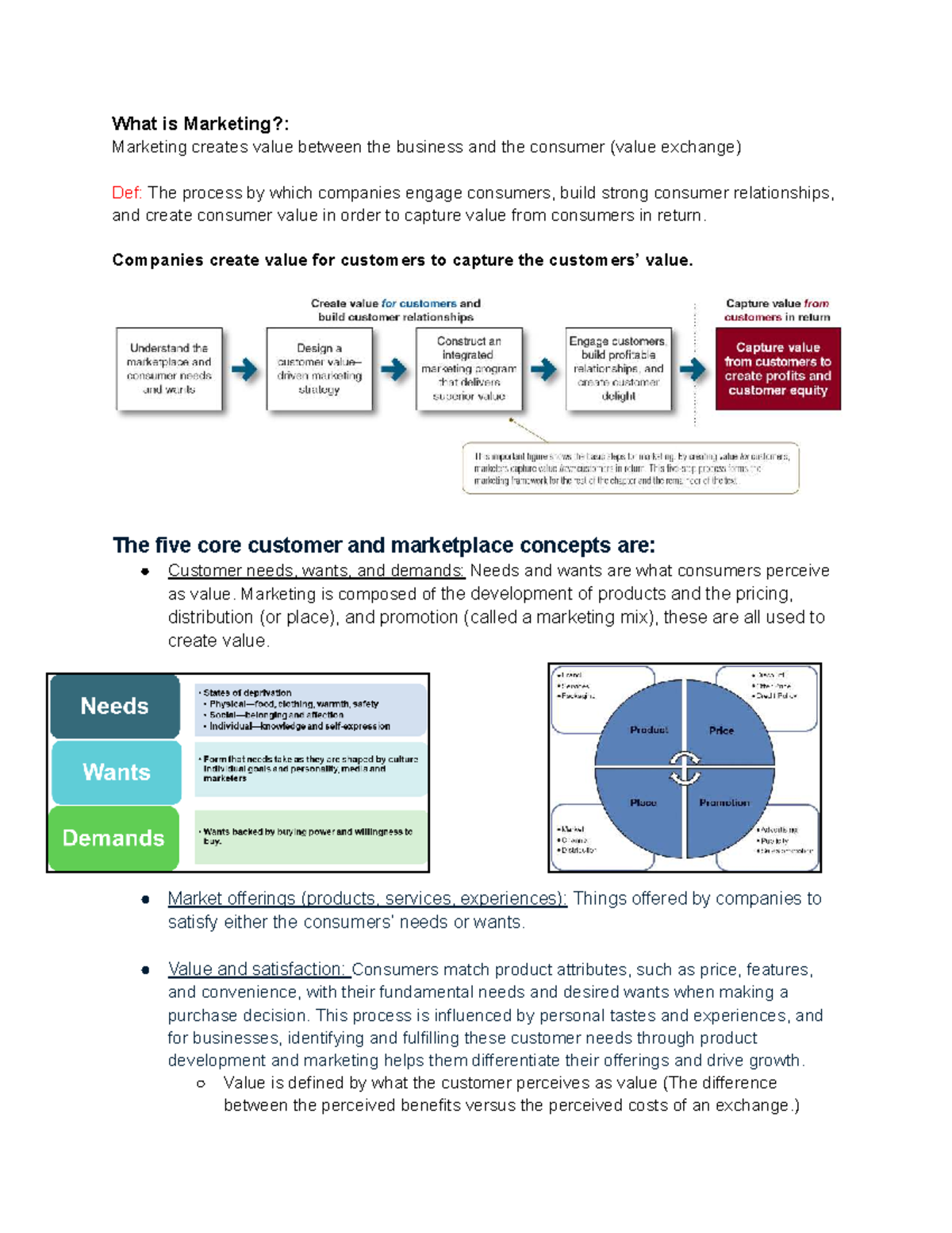 COMM223 Lecture Notes: Understanding Marketing Concepts and Strategies ...