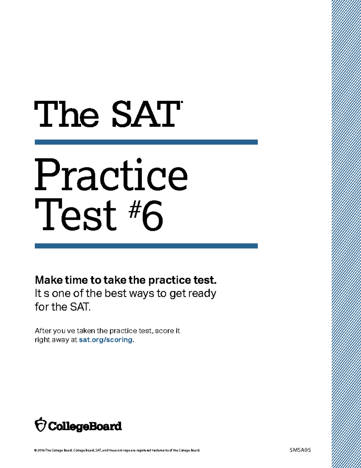 SAT 6 - grammar sat exercises which are helpful - © 2016 The College ...
