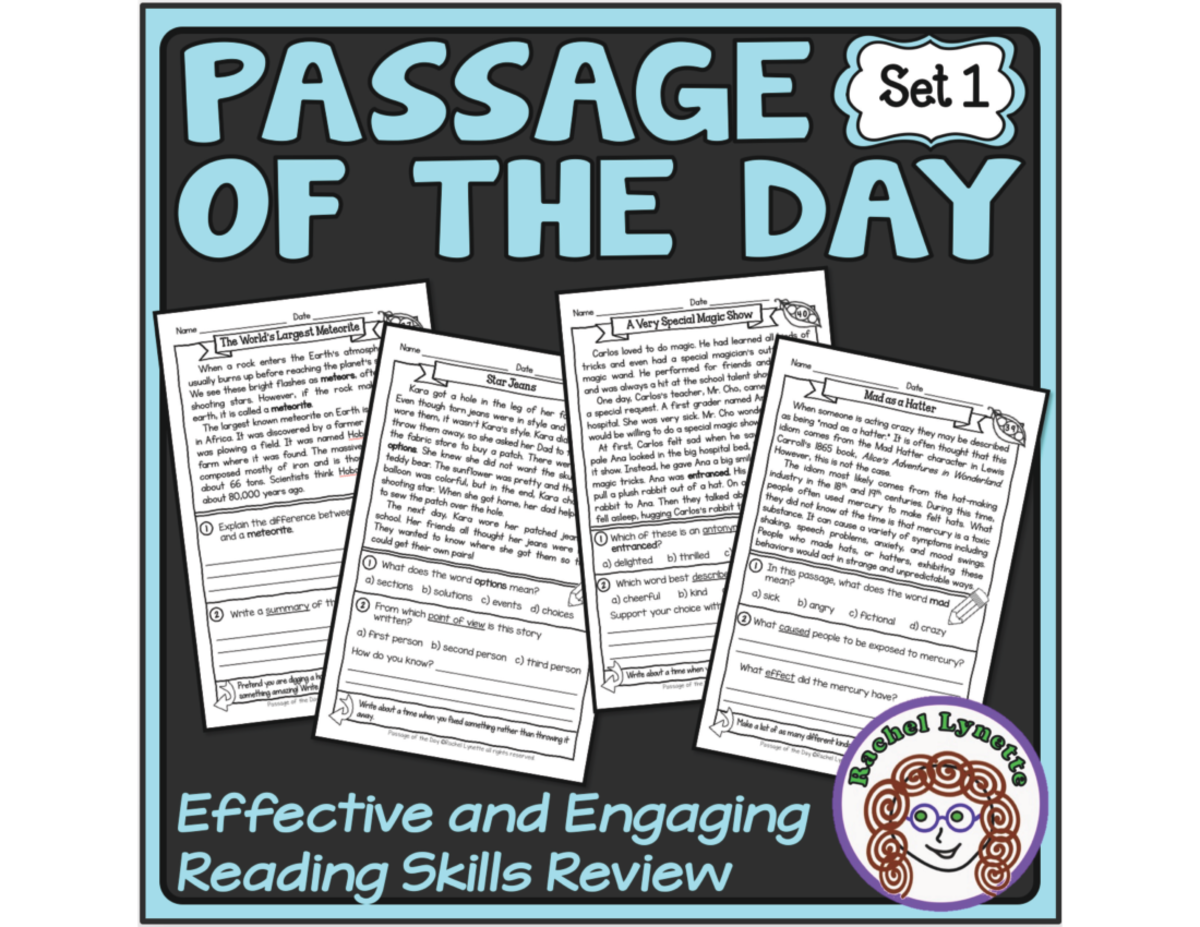 Passage of the Day Set 1 RL - PPaassssaaggee ooff tthhee DDaayy ...