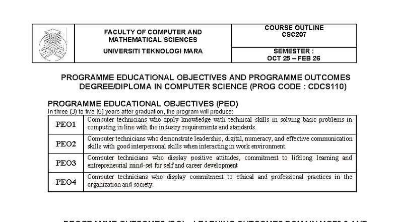 Course Outline CSC207: Fundamentals of Operating Systems (Oct 25 - Feb ...
