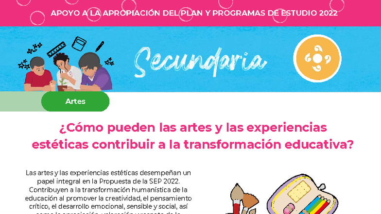 APOYO aA LA APROPIACIÓN DEL PLAN Y PROGRAMAS DE ESTUDIO 2022 - Studocu