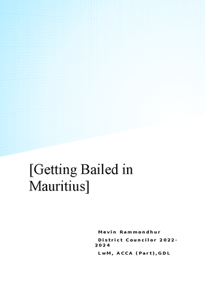 [Solved] sect 10 of the constitution of mauritius critical examination ...